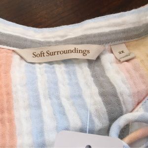 Soft Surroundings | Dresses | Soft Surroundings Dress Women 2x Stripe ...